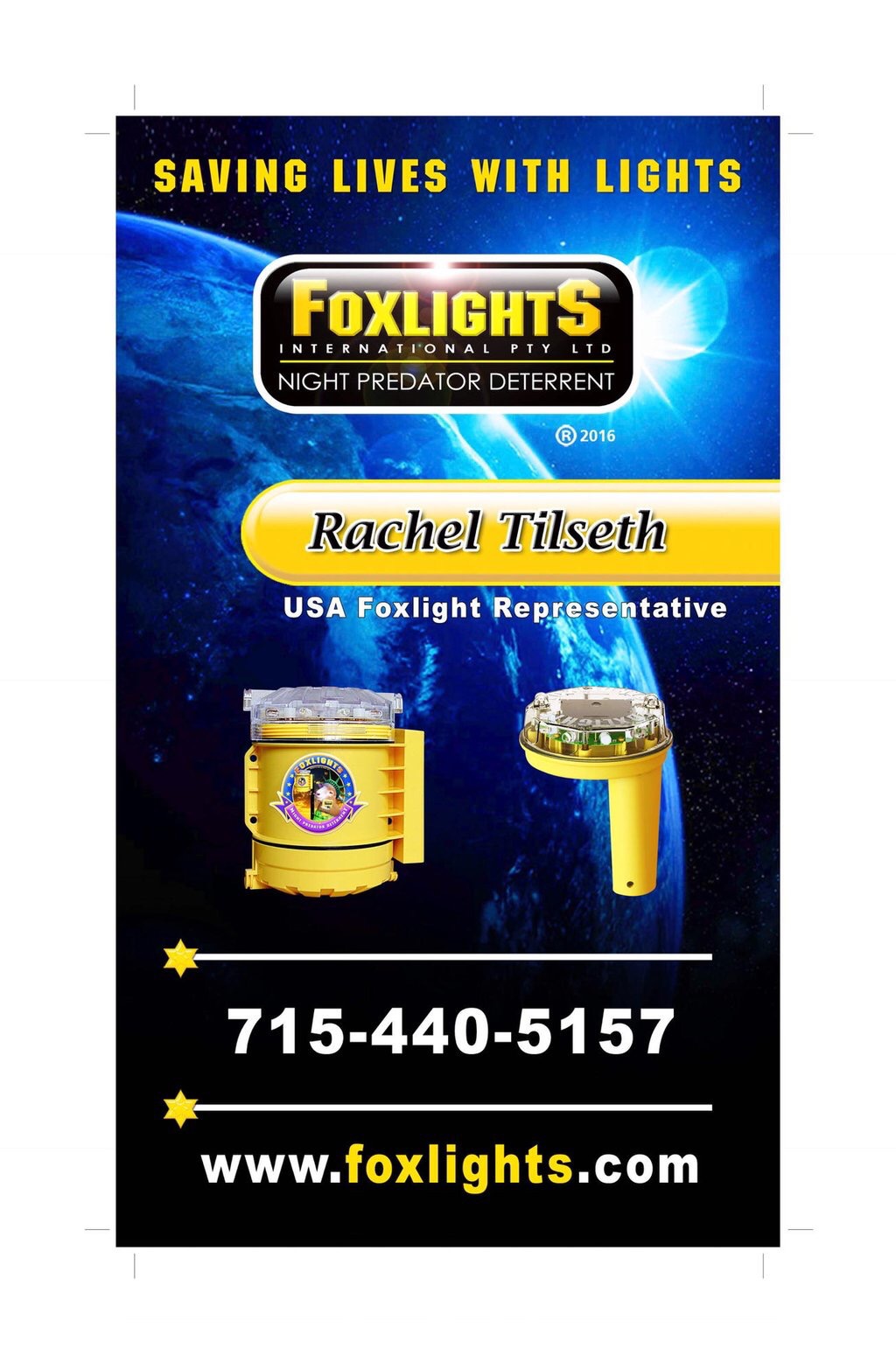 Foxlights is a non lethal predator deterrent device that is saving ...